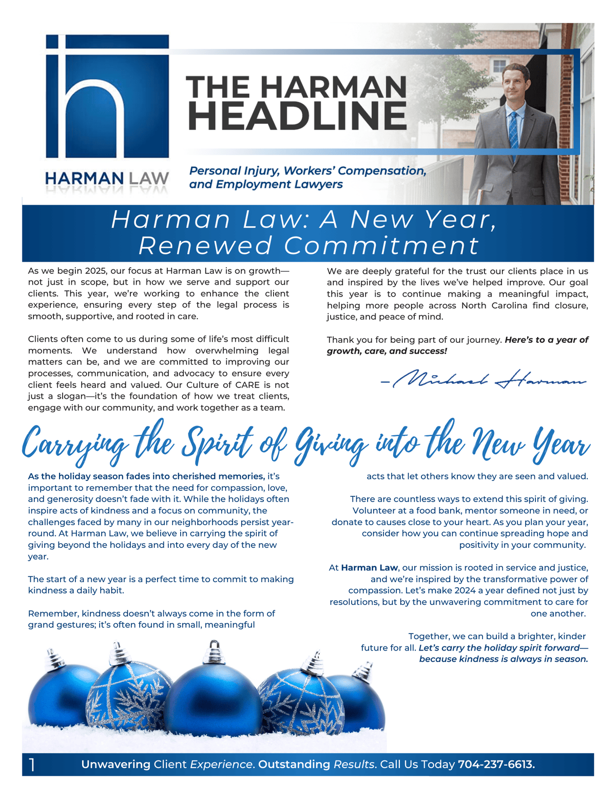 Kickstart Your Year with Insights from Harman Law: Get Our Q1 2025 Newsletter!